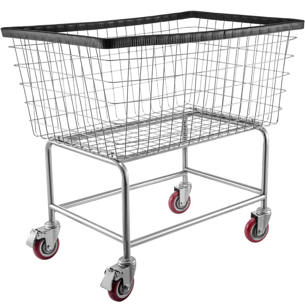 SKYSHALO White Metal, Kitchen Cart with wheels 35 in. x 15.7 in. x 22 ...
