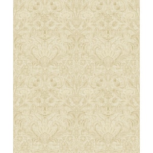 Elegance Collection Beige Stripy Shimmer Finish Non-Pasted Non-Woven ...