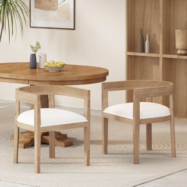 Harper & Bright Designs High-End Lines Light Ash and Almond Rubber Wood ...