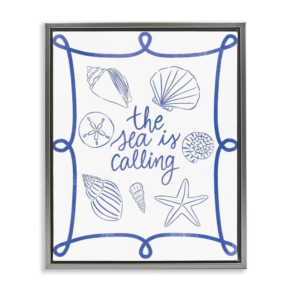 Stupell Industries Sea Is Calling with Shells by Taylor Shannon Designs ...