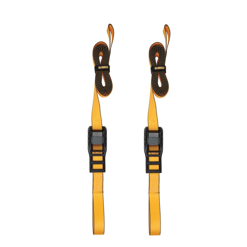 DEWALT Lashing Straps Tie-Downs, 2-Pack-1.25 Inch x 14 Feet, 2,000 lbs ...