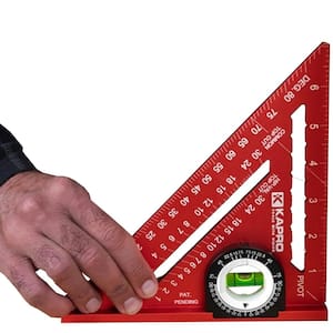 WEN 7 in. Magnetic Rafter Square Layout Tool with Laser-Etched Scale ...