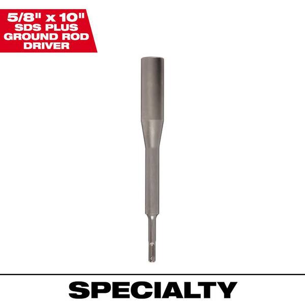 Milwaukee 5 8 In X 10 In SDS PLUS Ground Rod Driver 48 62 6031 The