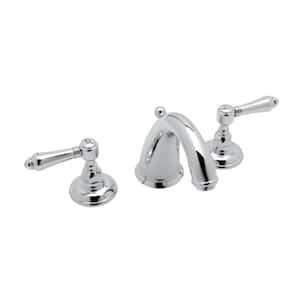 ROHL Viaggio 8 in. Widespread 2-Handle Bathroom Faucet with Cross ...