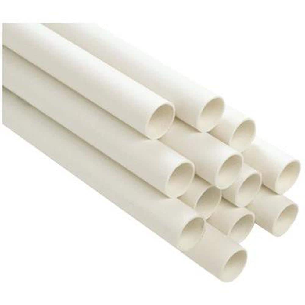 Genova Products PVC Schedule 40 Pressure Pipe, 1-1/2 in. x 10 ft ...