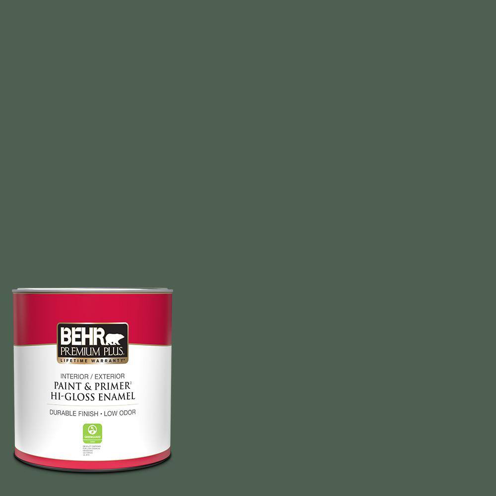 BEHR PREMIUM PLUS 1 qt. #PPU11-20 Congo Hi-Gloss Enamel Interior ...