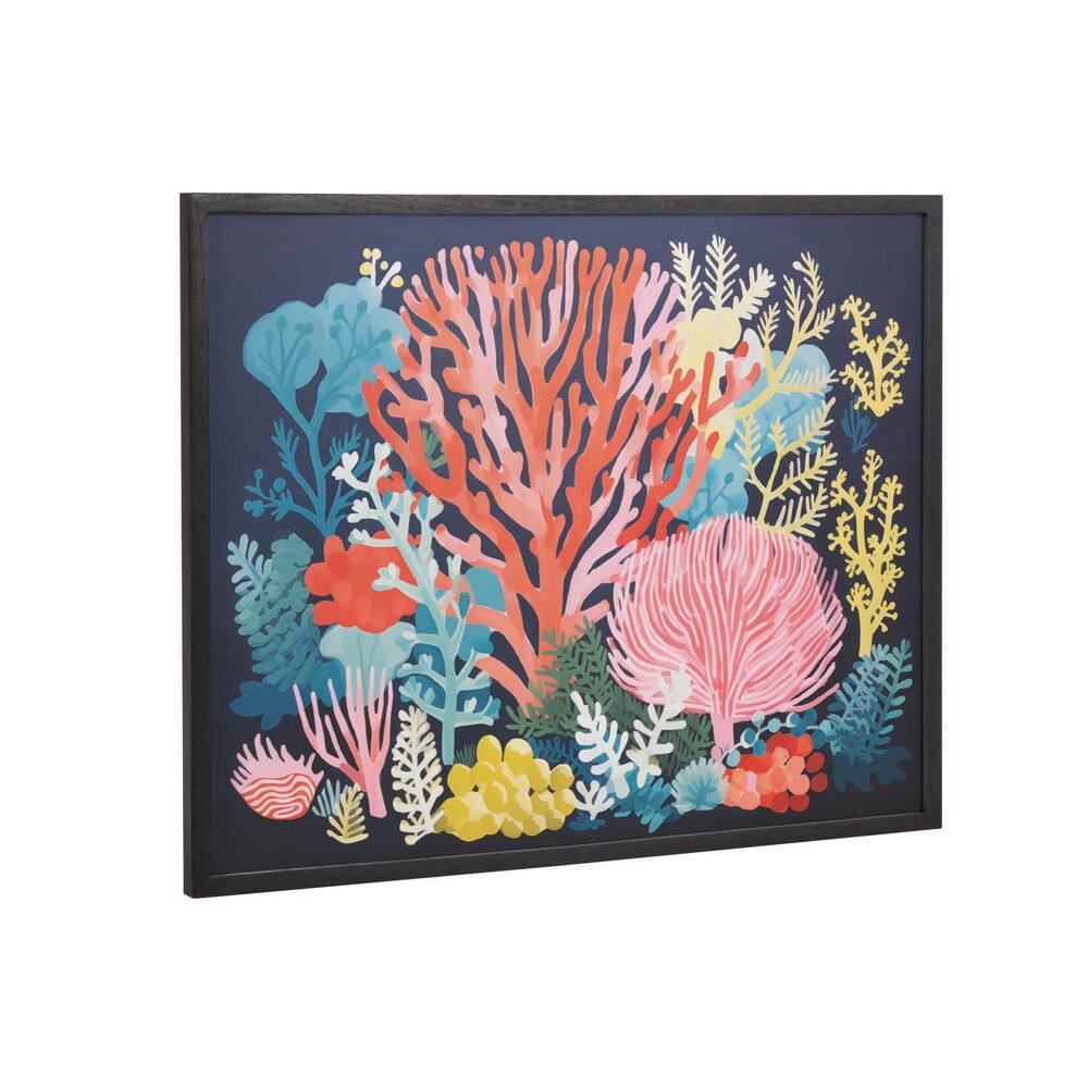 Kate and Laurel Gallery Bright Coral Underwater Ocean by The Creative ...