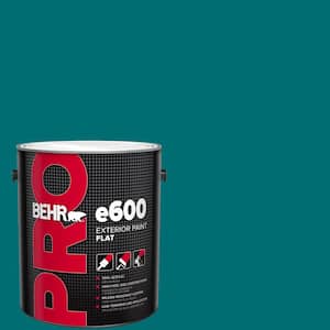 BEHR PRO 1 gal. #MQ6-35 Teal Motif Semi-Gloss Interior Paint PR37301 ...