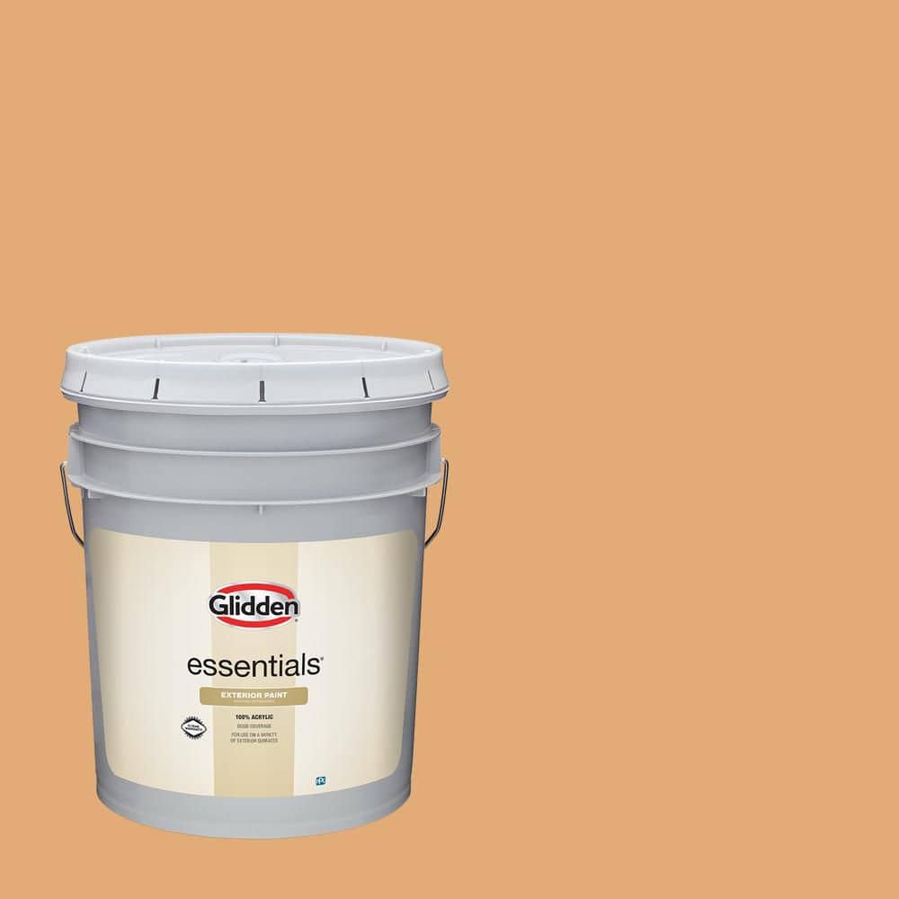 Glidden Essentials 5 gal. PPG1202-5 Buffalo Trail Satin Exterior Paint ...