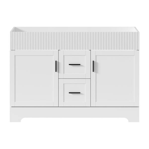 Have a question about eclife 48 in. W. x 18.3 in. D x 34 in. H Double Sink Freestanding Bath ...