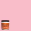 BEHR PREMIUM PLUS 8 oz. #120C-2 Pink Punch Flat Interior/Exterior Paint ...