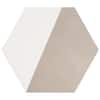 Ivy Hill Tile Eclipse Burst Sand 7.79 in. x 0.59 in. Matte Porcelain ...