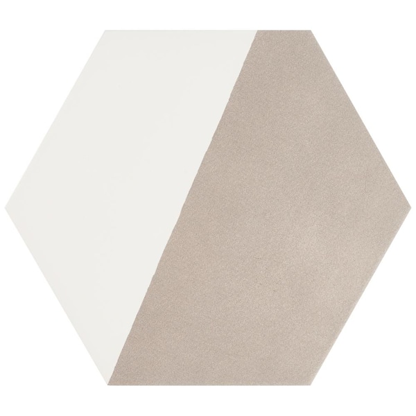 Ivy Hill Tile Eclipse Burst Sand 7.79 in. x 0.59 in. Matte Porcelain ...