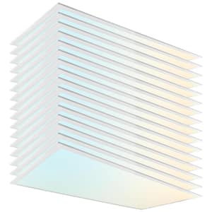 WYZM 2 ft. x 4 ft. 7800 Lumens Integrated LED Panel Light, 5000K Bright ...