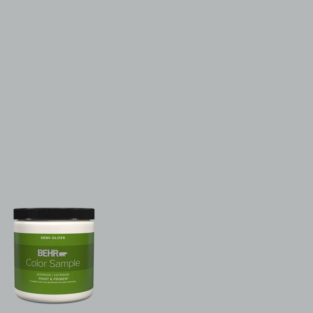 BEHR PREMIUM PLUS 8 oz. #N450-3 Meteor Shower Semi-Gloss Interior ...