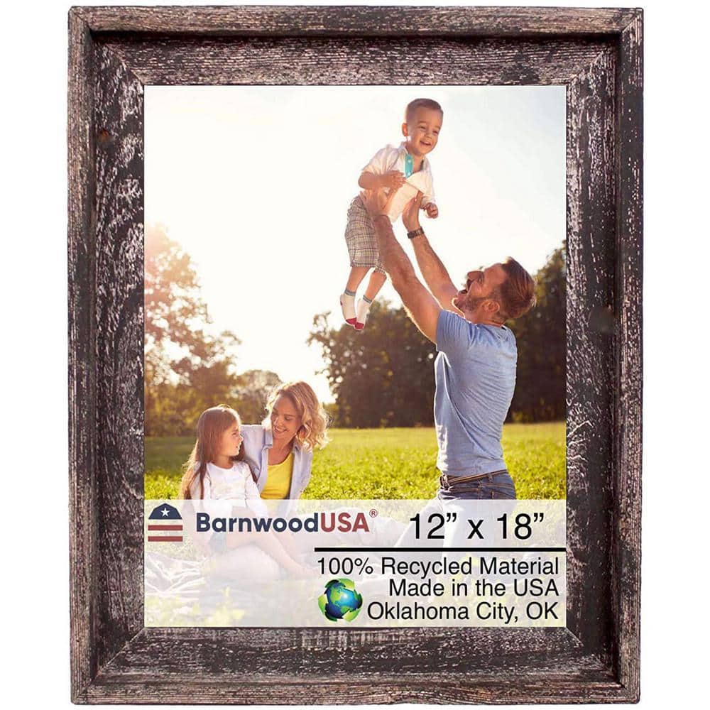 BarnwoodUSA Rustic Farmhouse Signature Series 12 in. x 18 in. Smoky ...