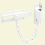 Prime-Line Steel, Antique Brass, Keyed Chain Door Guard U 9914
