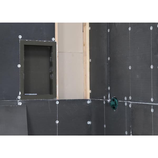 Everbilt Watershield Shower System 32 in. x 4 ft. x 1/2 in. Wall, Tile ...