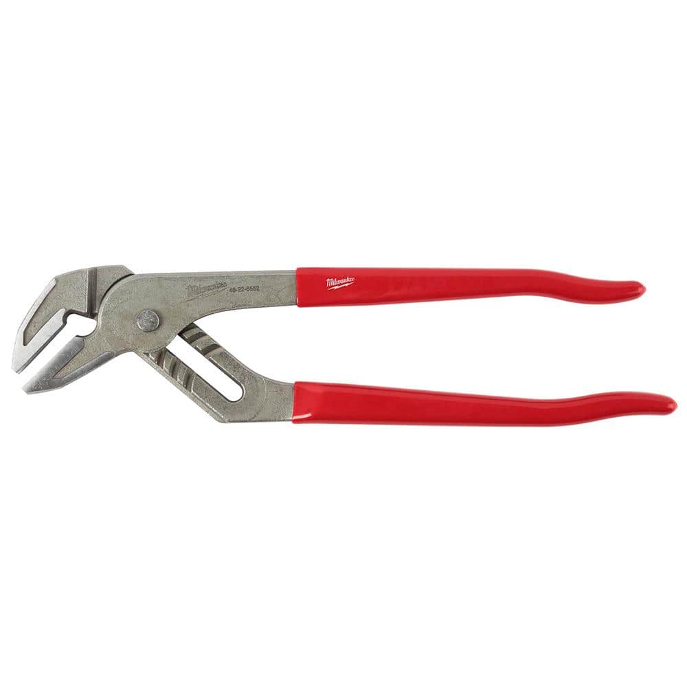 Milwaukee 12 in. Dipped Grip Smooth Jaw Tongue Groove Pliers 48 22 6552 The Home Depot