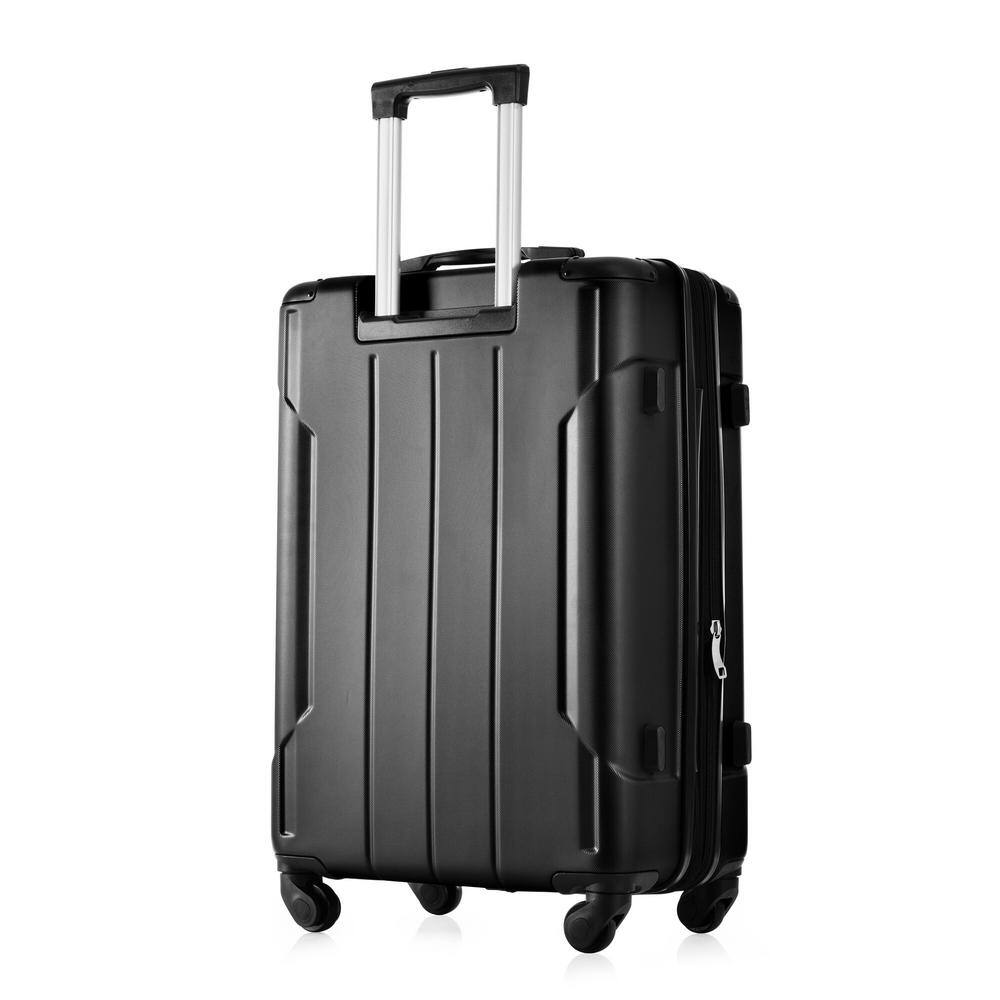 Polibi 28 in. Black Hardshell Luggage Spinner Suitcase with TSA Lock ...