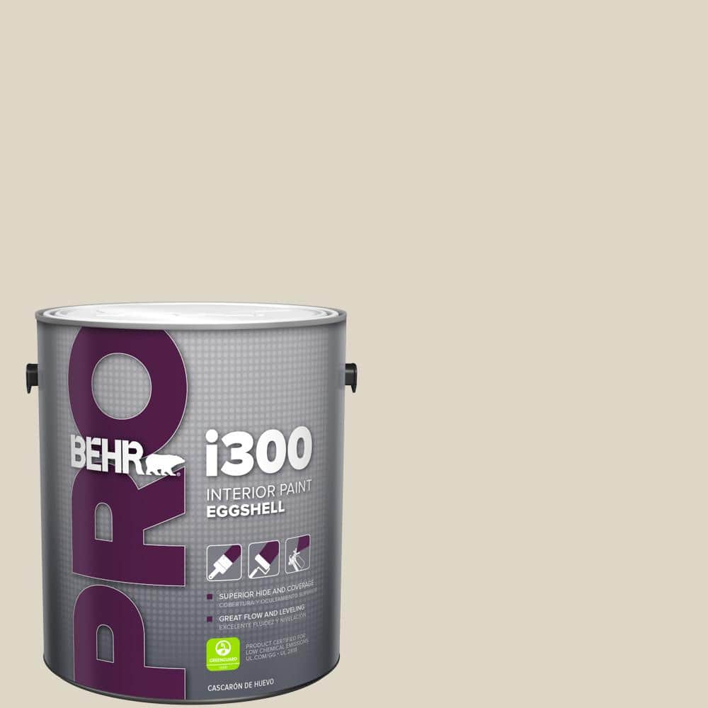 BEHR PRO 1 gal. #N330-2 Prairie Dust Eggshell Interior Paint PR33001 ...