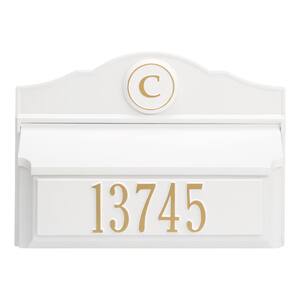 Colonial Wall Mailbox Package #1 (Mailbox, Plaque and Monogram) 11249 ...