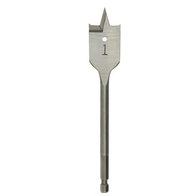 Milwaukee 1-1/4 in. x 6 in. High Speed Steel Flat Wood Boring Bit-48-27 ...