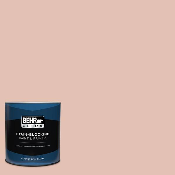 BEHR ULTRA 1 qt. #S180-2 Sunwashed Brick Satin Enamel Exterior Paint ...