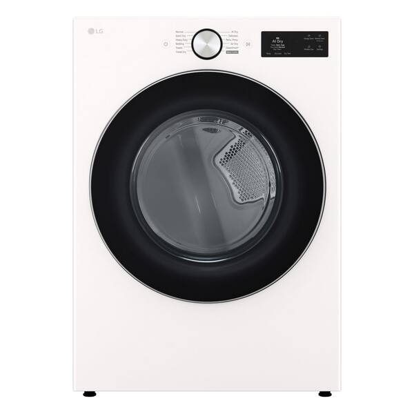LG 7.3 cu. ft. Vented SMART Gas Dryer in Alpine White with EasyLoad ...