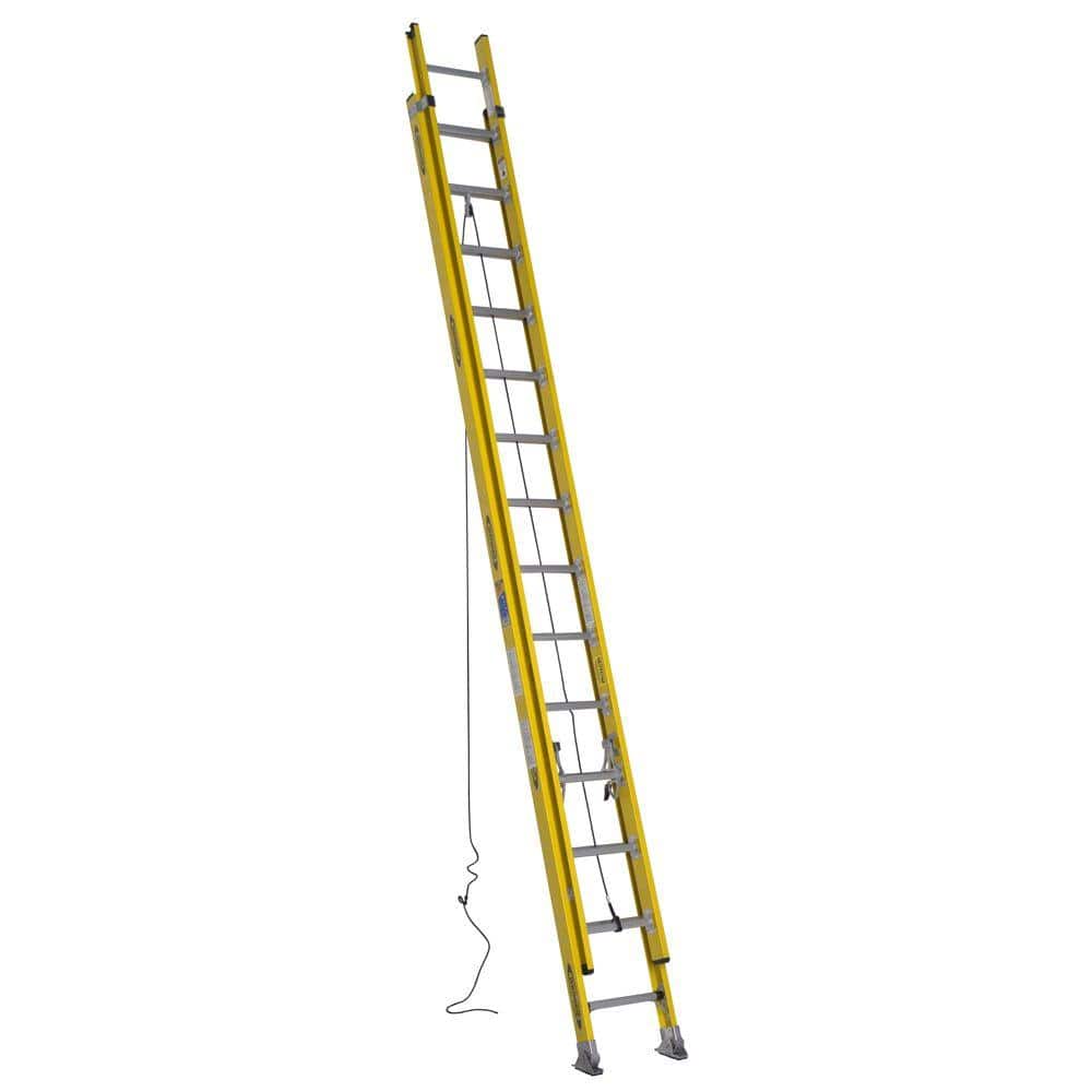 Reviews for Werner 28 ft. Fiberglass Round Rung Extension Ladder with ...
