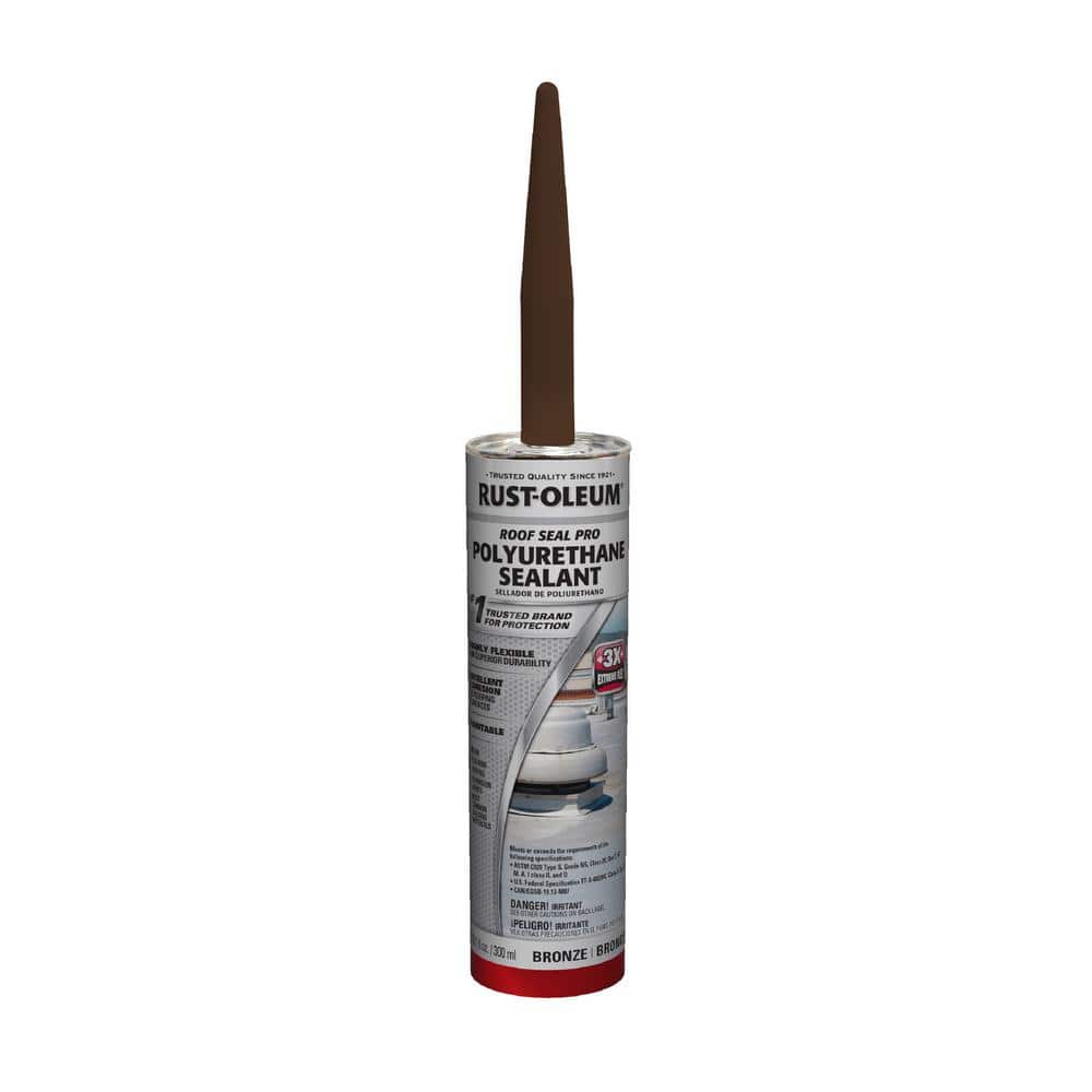 Rust-Oleum 10.1 oz. Roof Seal Pro Bronze Polyurethane Sealant 360354 ...