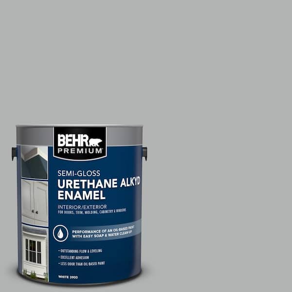 BEHR PREMIUM 1 gal. #PPU26-08 Silverstone Urethane Alkyd Semi-Gloss ...