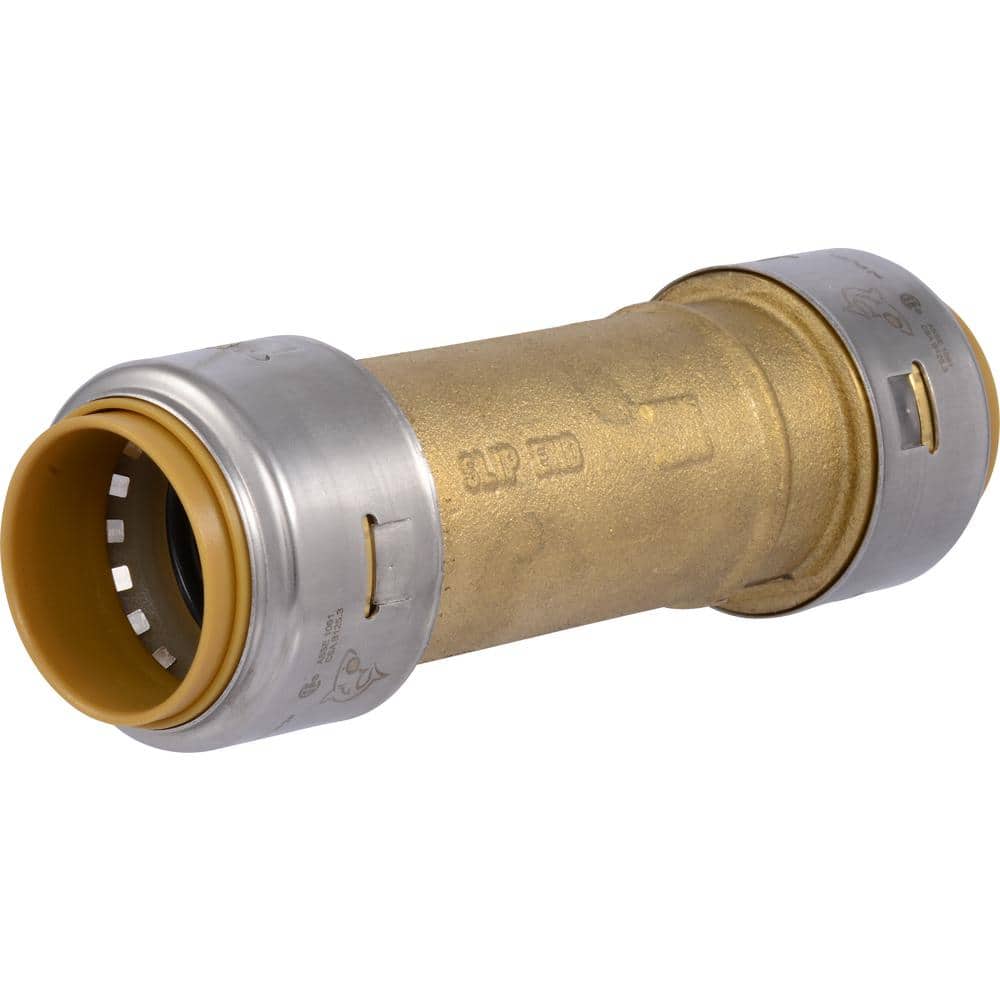 SharkBite Max 1 in. Push-to-Connect Brass Slip Coupling Fitting UR3020A ...