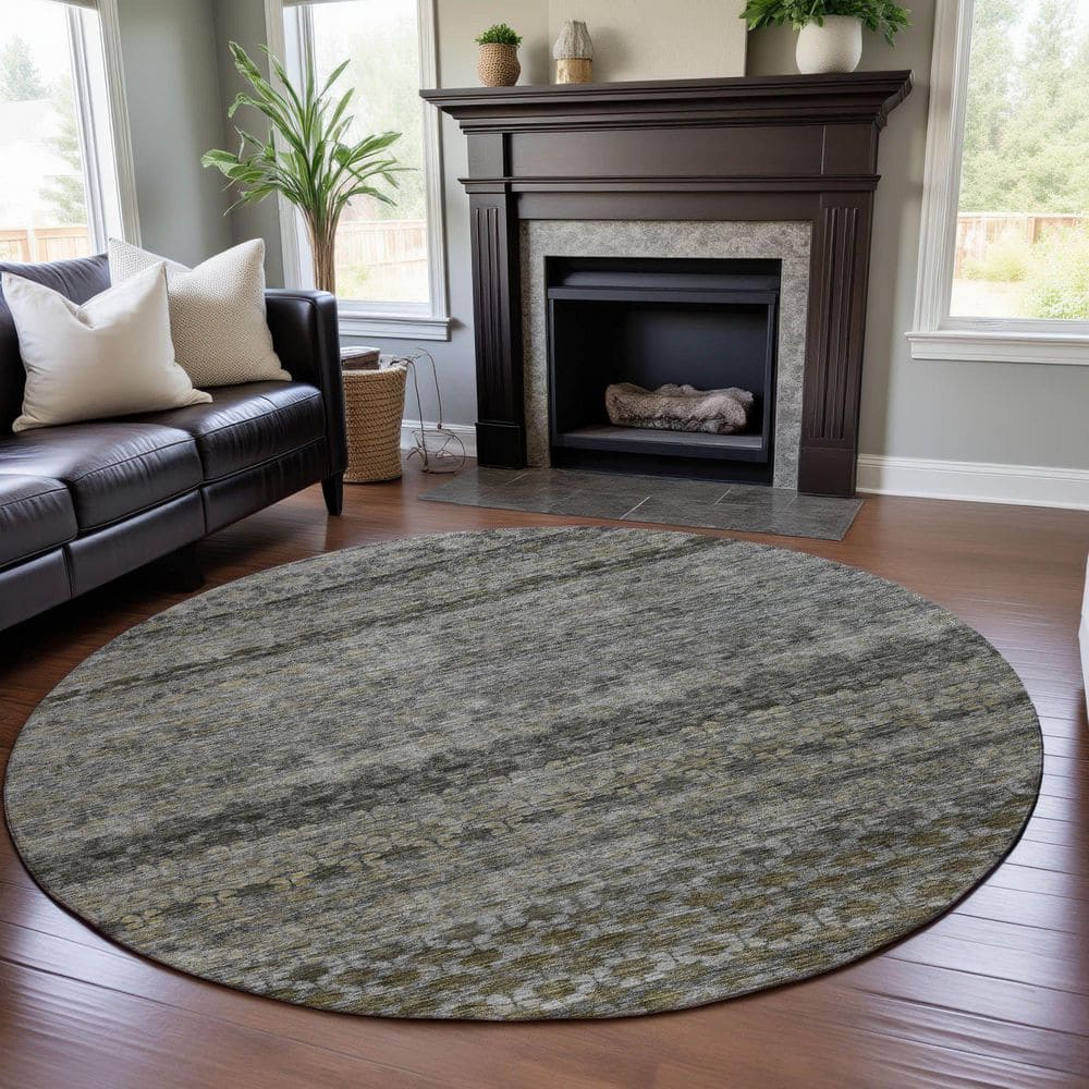 Addison Rugs Mayfield Premium Machine Washable Abstract AMF1168 Pewter ...