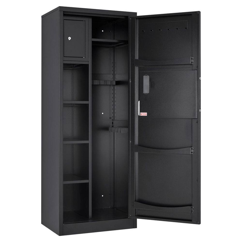 SKYSHALO 4-Gun Safe, Fireproof Long Gun Cabinet, 3-Ammo Slots, 2 ...