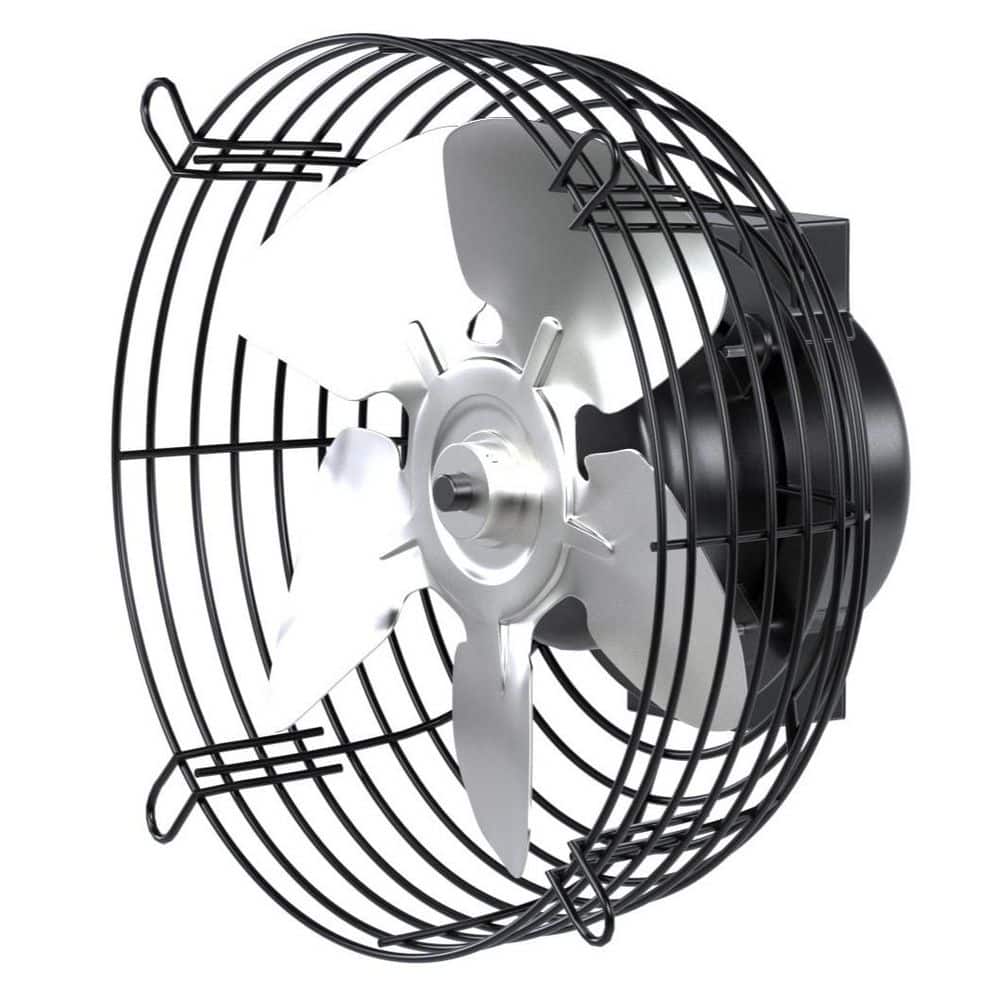 Hessaire 8 in. Guard Mounted Exhaust Fan, 360 CFM, Variable Speed ...