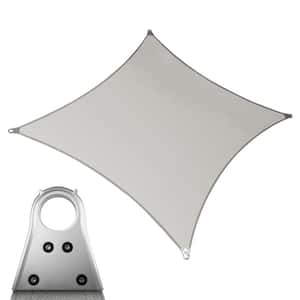 ROYAL SHADE Super Ring 12 ft. x 16 ft. Sun Shade Sail with Hardware Kit ...