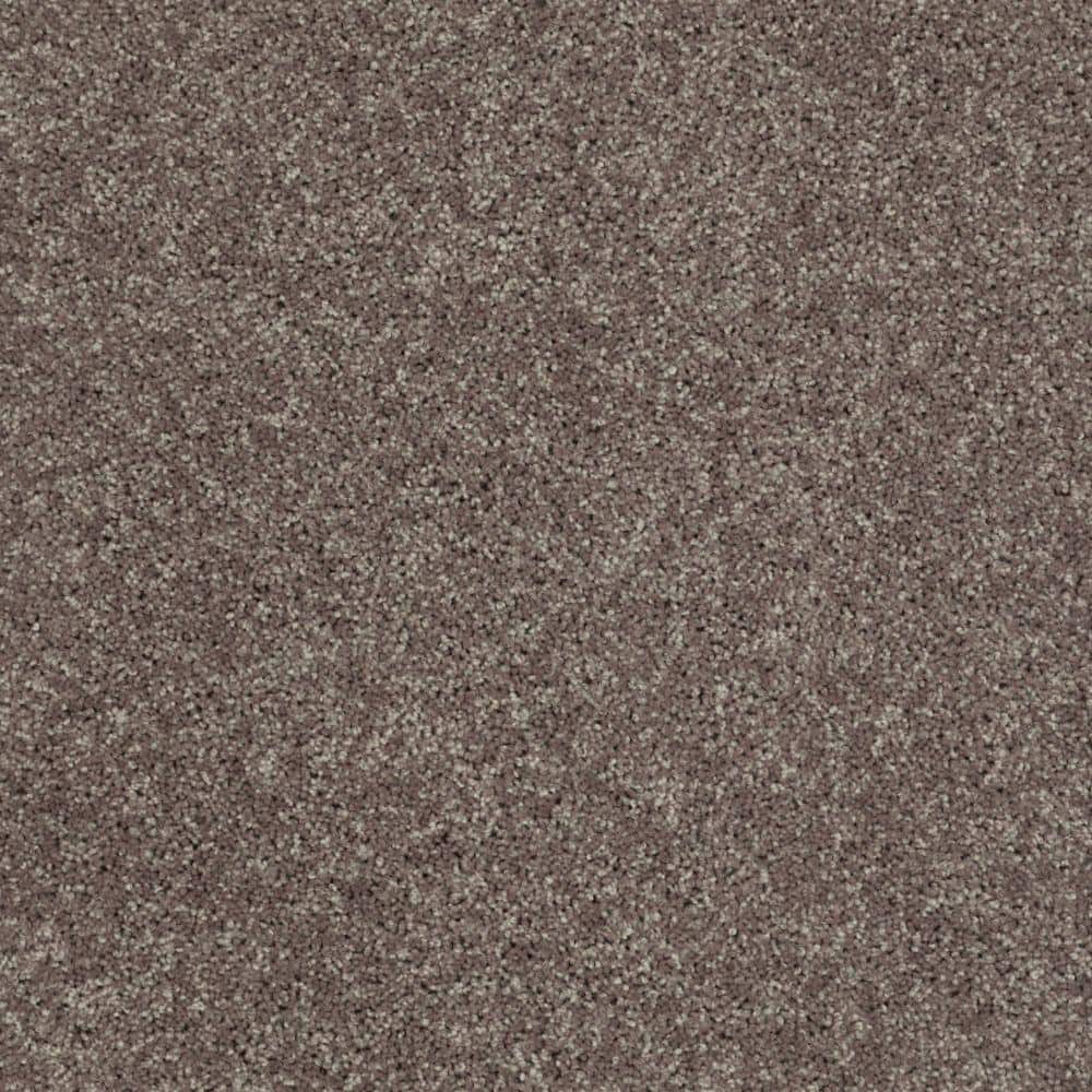 TrafficMaster Palmdale I - Soft Leather - Brown 17.6 oz. Polyester ...