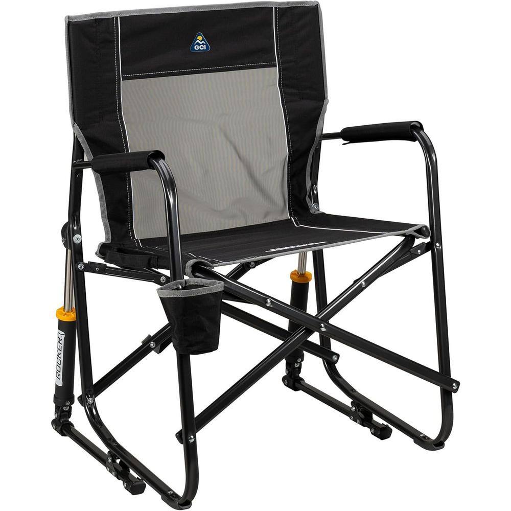 Primehome Folding Metal Camping Chair Lawn Chair With Cooler Bag ...