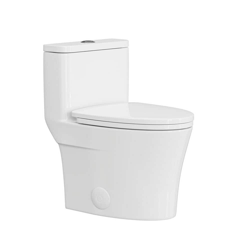 Reviews for HOROW 1-Piece 0.8/1.28 GPF High Efficiency Dual Flush Round ...