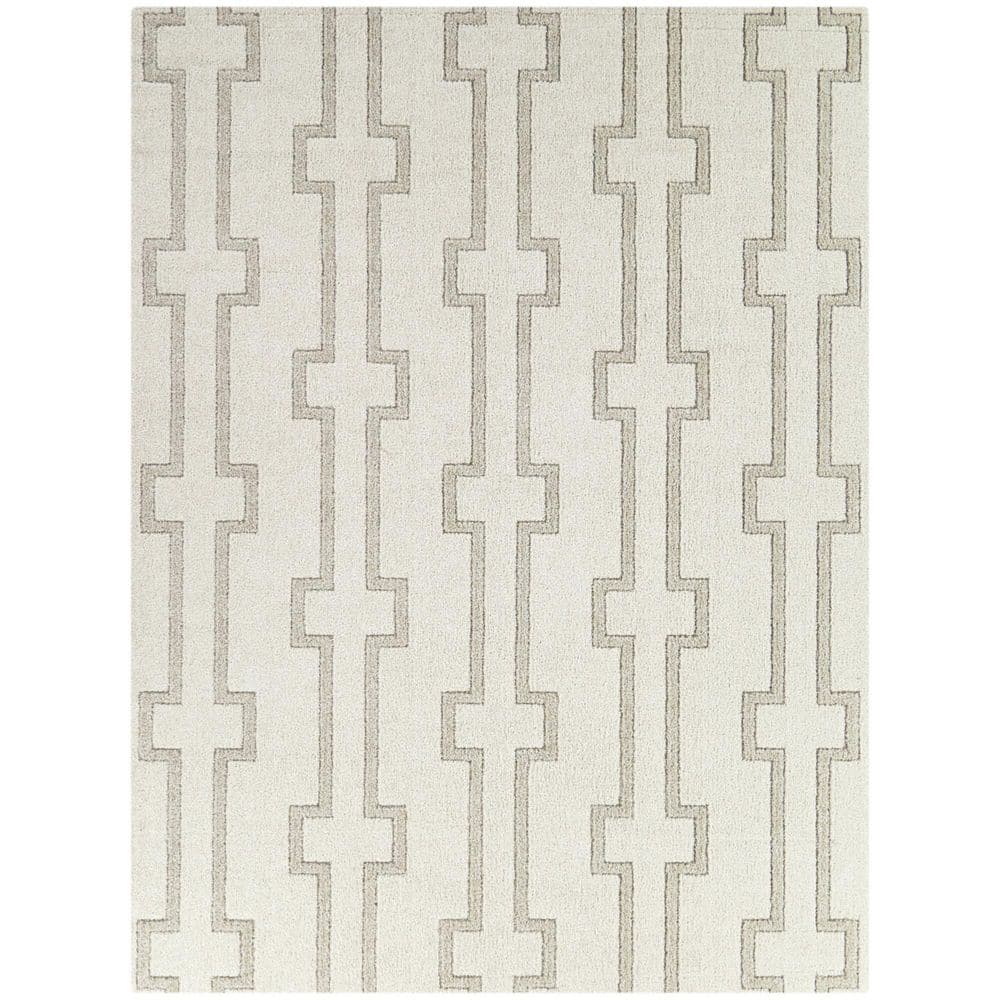 Iverson Cream 5 ft. 3 in. x 7 ft. Striped Area Rug 64624561.160213.8 ...