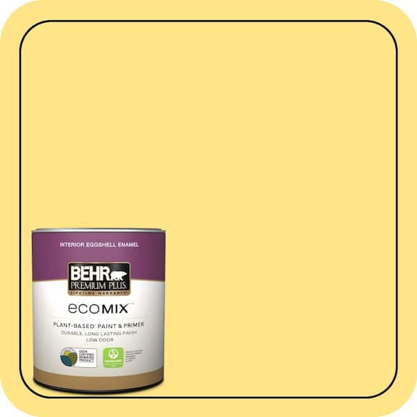 BEHR PREMIUM PLUS 1 qt. #P300-5 Upbeat Eggshell Enamel EcoMix Plant ...