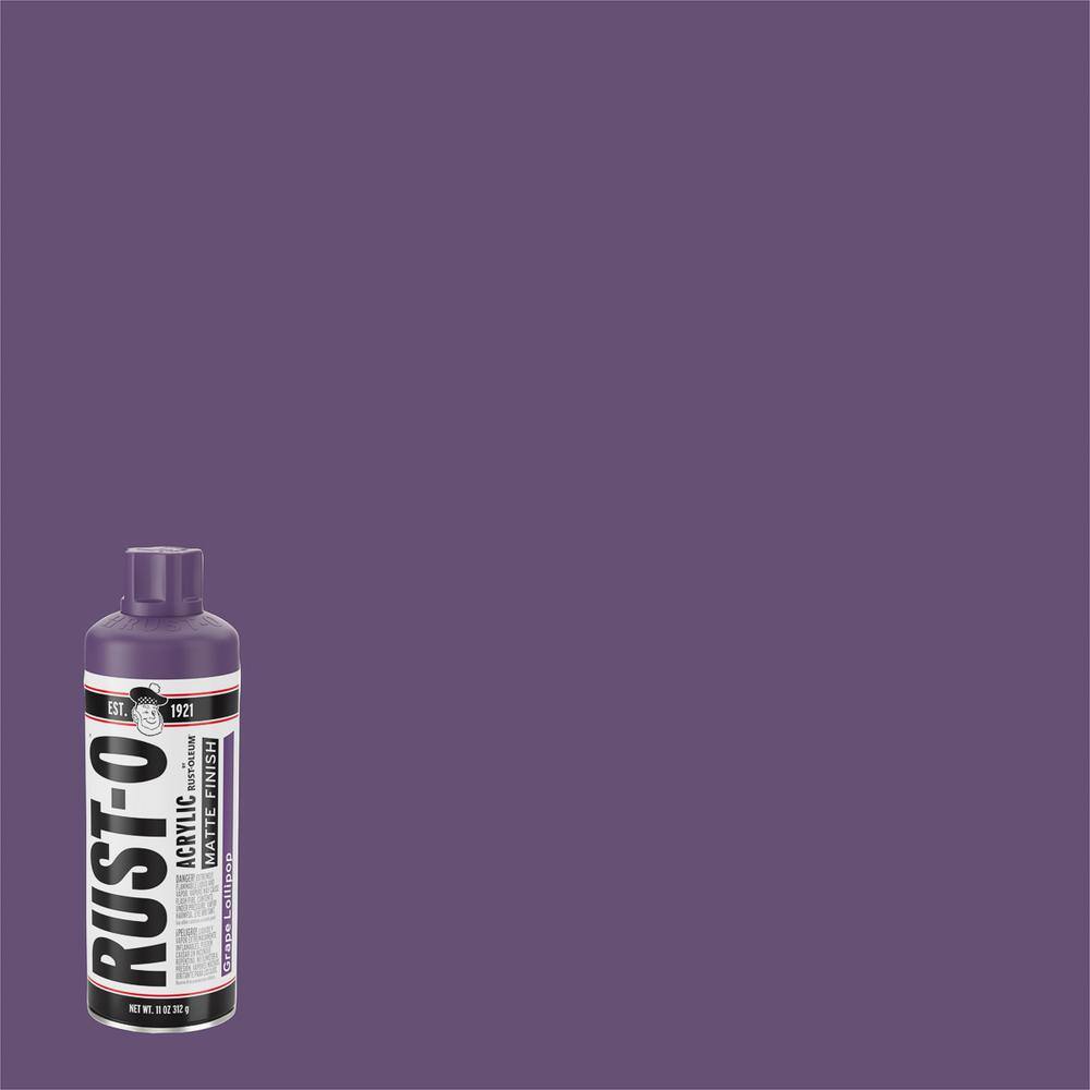 Reviews for Rust-O 11 oz. Rust-O Matte Grape Lollipop Spray Paint (Case ...