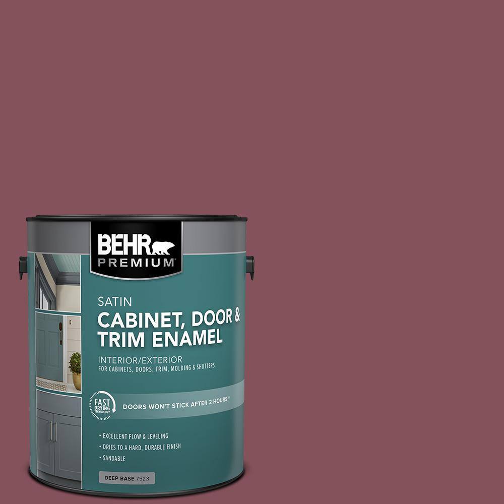 Reviews for BEHR PREMIUM 1 gal. #PPU1-15 So Merlot Satin Enamel ...