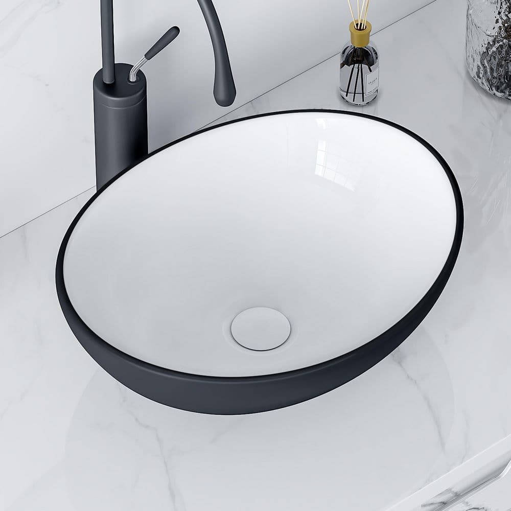 Have a question about Eridanus Eclisse 16 x 13 in. Oval Bathroom Vessel Sink in Vitreous China ...