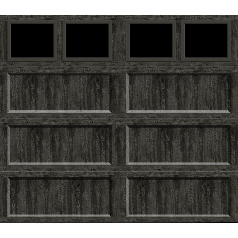 Clopay Bridgeport Steel Extended Panel 8 ft. x 7 ft. Insulated 12.9 R ...