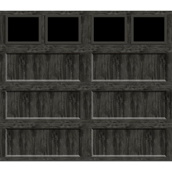 Clopay Bridgeport Steel Extended Panel 8 ft. x 7 ft. Insulated 12.9 R ...