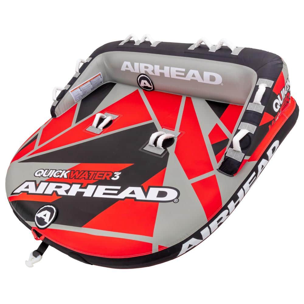 Airhead QUICK WATER 3-Rider Towable Tube-Red/Black AHT50188RBK - The ...