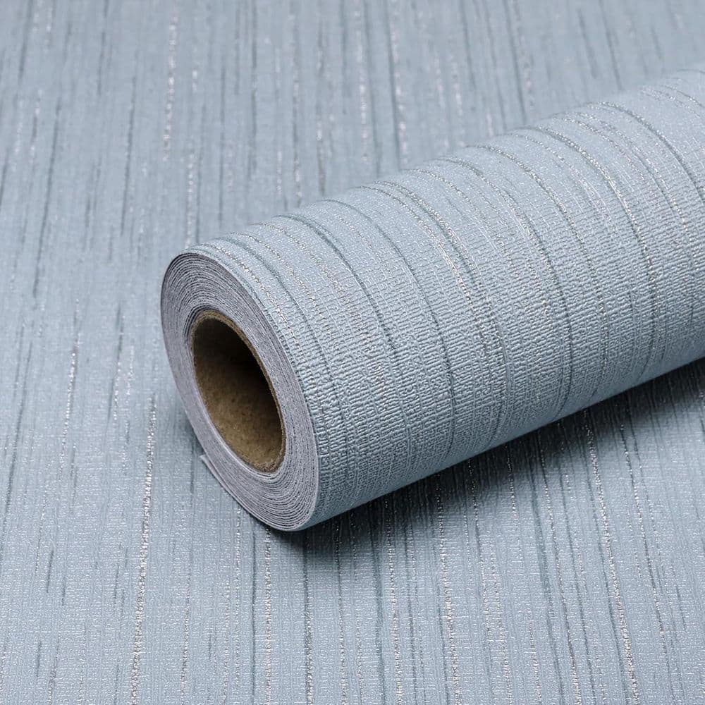 Reviews for Light Blue Grasscloth Peel and Stick Wallpaper Roll Set of ...