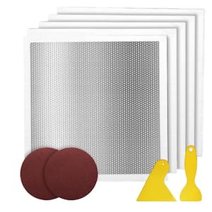 Angel Sar 4/6/8 in. Self-Adhesive Mesh Drywall Patch Kit, Heavy Duty ...